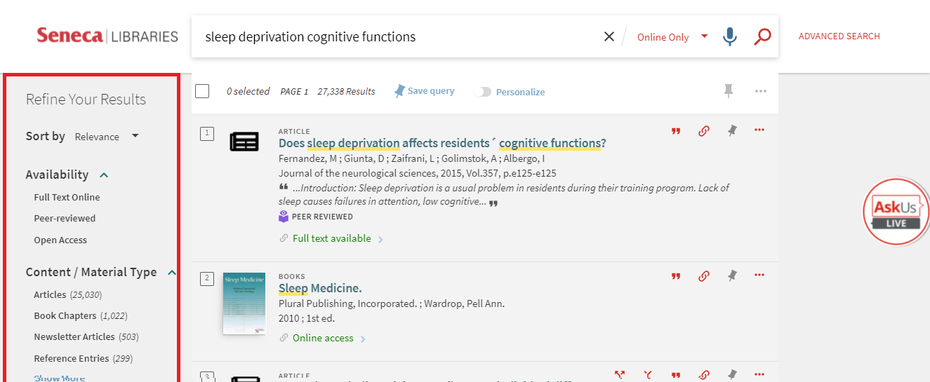 Accessing Seneca Libraries virtually