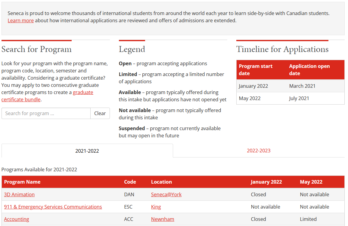 Campus change instructions